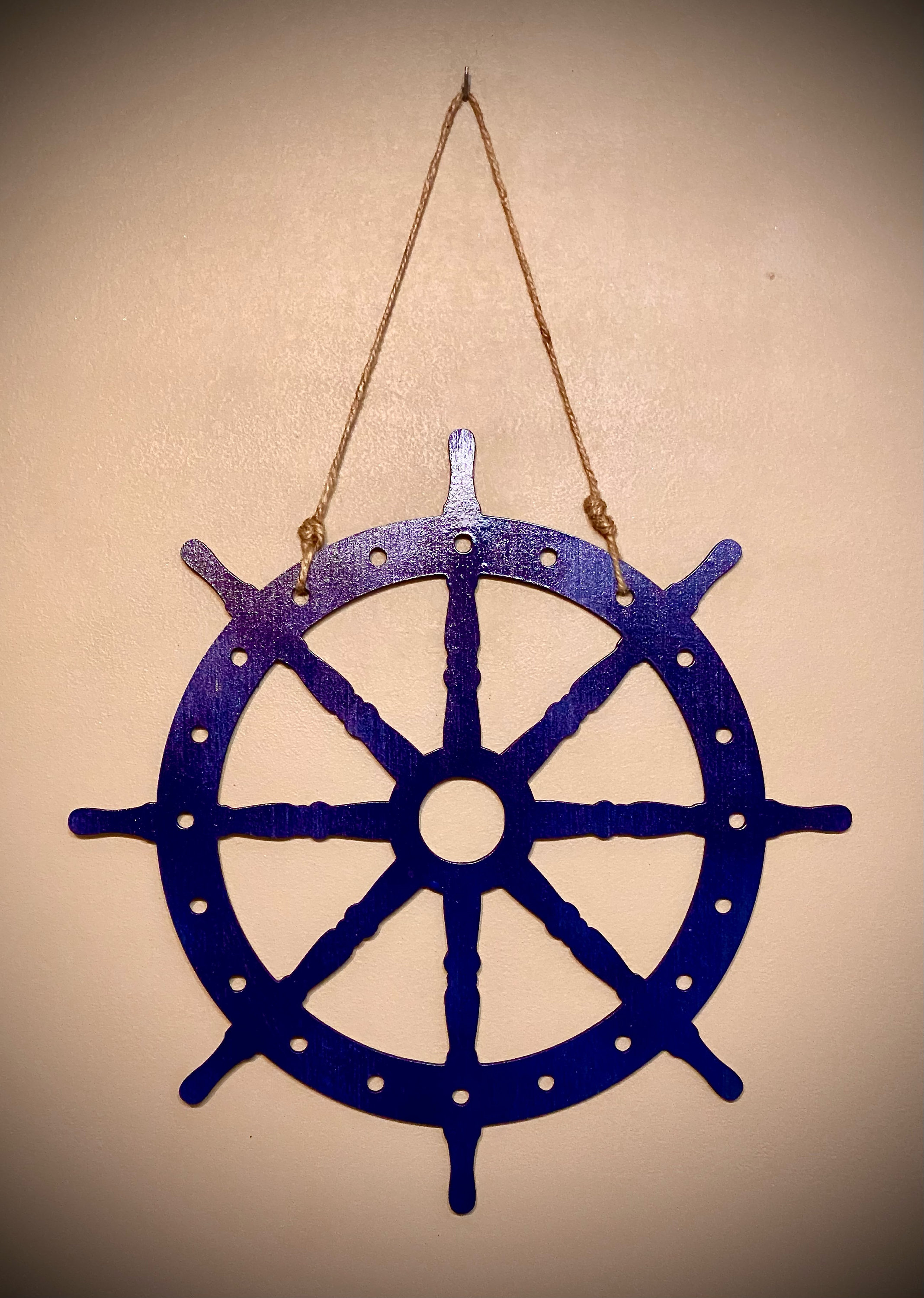 Captain's Wheel Wood Wall Decor, Captains Wheel, Wall Decor, Wood, Home ...