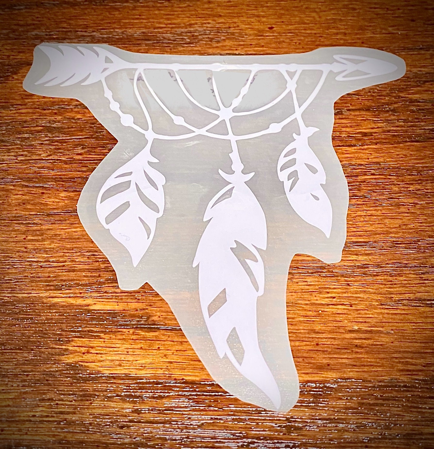 Indian Arrow and Feathers Vinyl Sticker, Indian, Arrow, Feathers ...