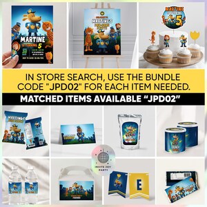 Dog Man Customizable Favor Box Label Template | Dog Man Birthday ...