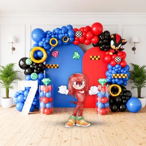 Knuckles the Echidna PNG Cardboard Decoration, Sonic Birthday Party ...
