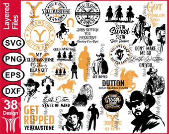Yellowstone Rip Svg - Etsy