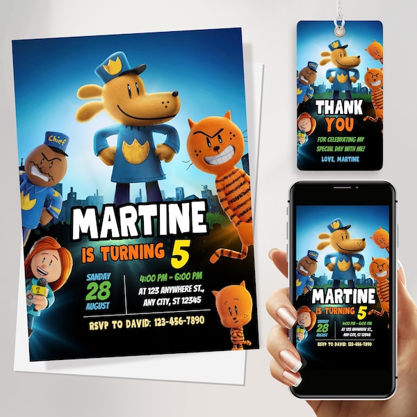 Dogman Invitations - Etsy