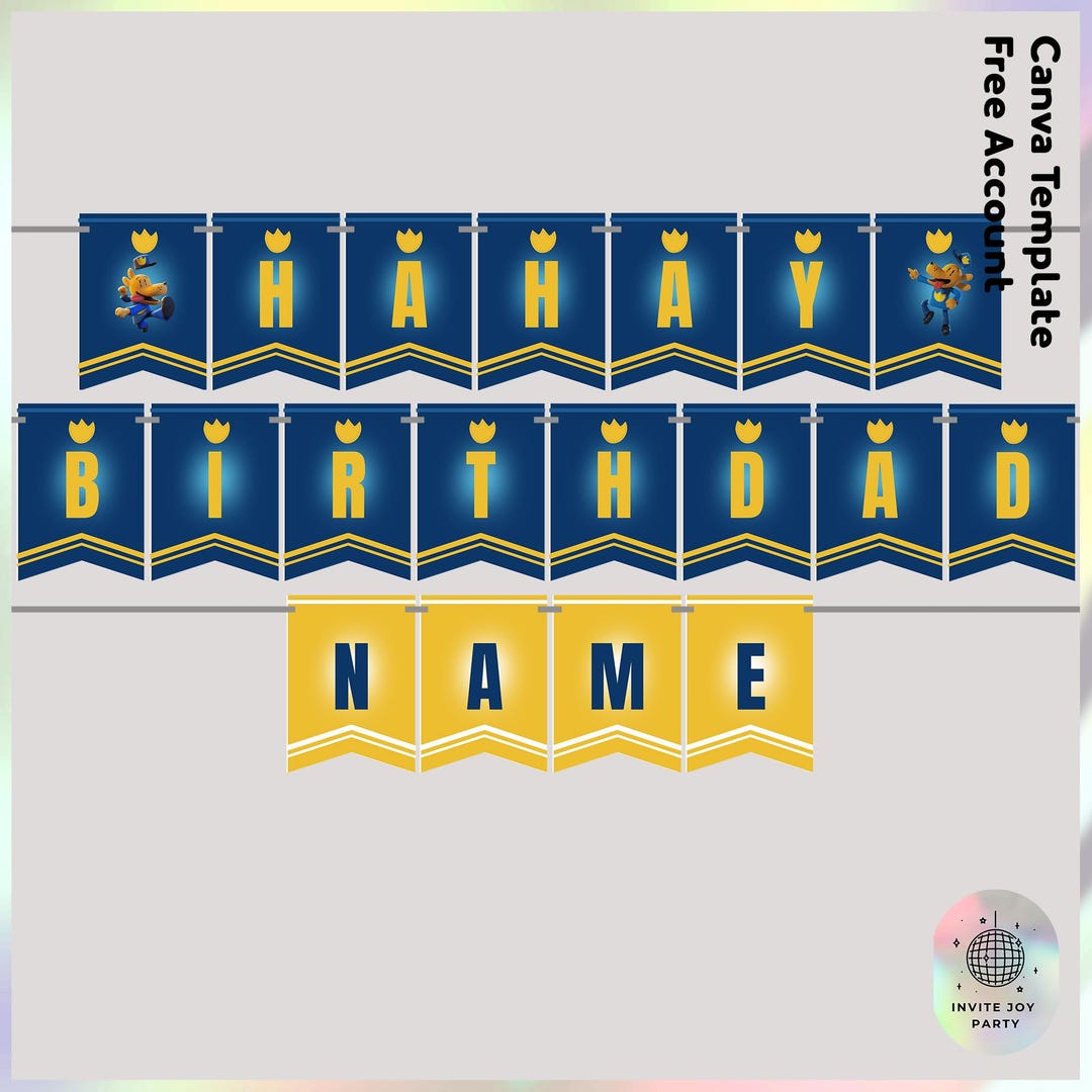 Dog Man Movie Birthday Banner | Dogman Happy Birthday Banner | DIY ...