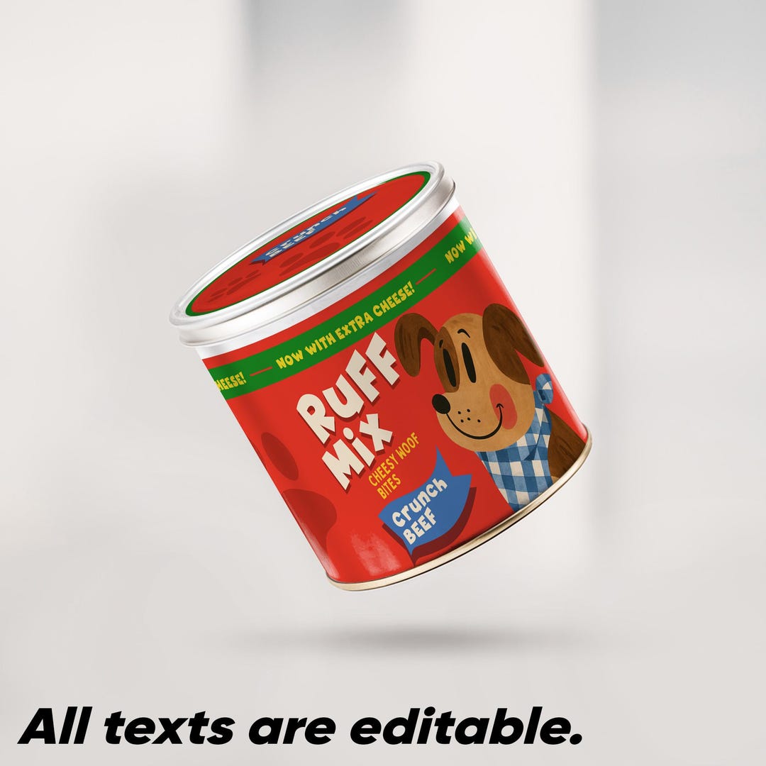 Dog Man Customizable Pringles Label | Dog Man Birthday Decoration ...