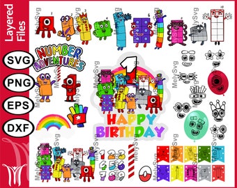 Number Blocks Svg - Etsy
