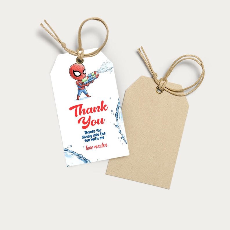 Editable Spider-man Pool Party Invitation Template | Kids Birthday Swim ...