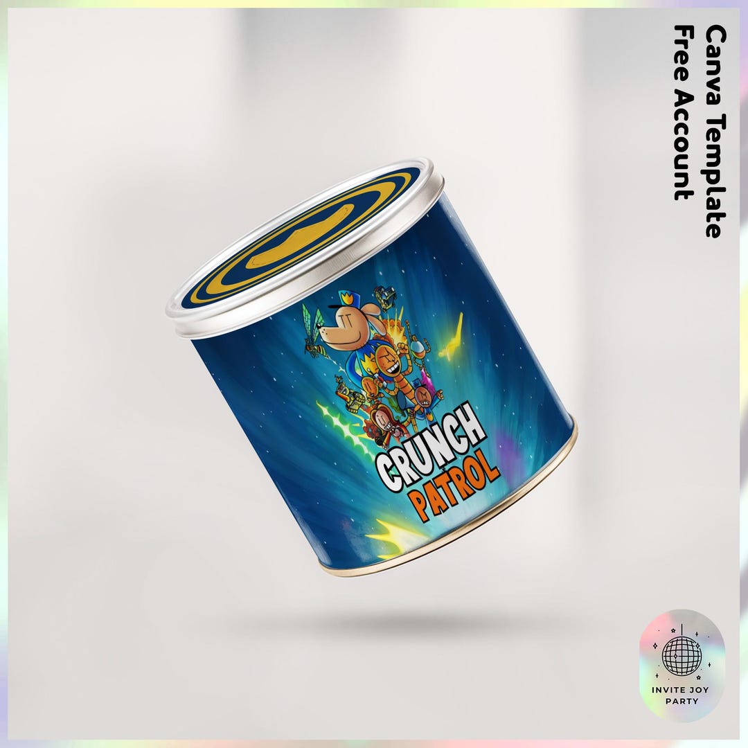 Dog Man Movie Customizable Pringles Label | Dog Man Birthday Decoration ...