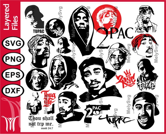 Drawing & Illustration Silhouette DXF PNG Cutfiles Rapper svg Cricut ...