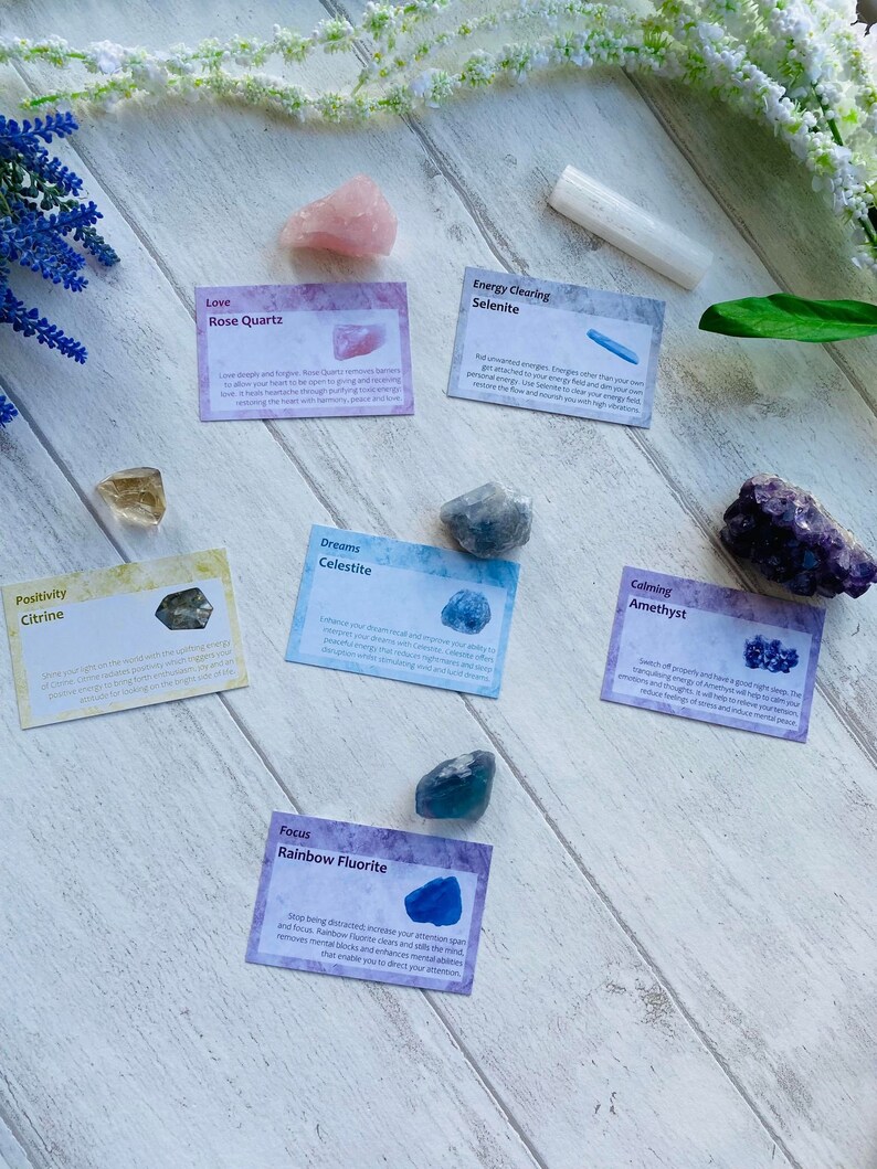 Crystal Healing Cards PRINTABLE - Etsy