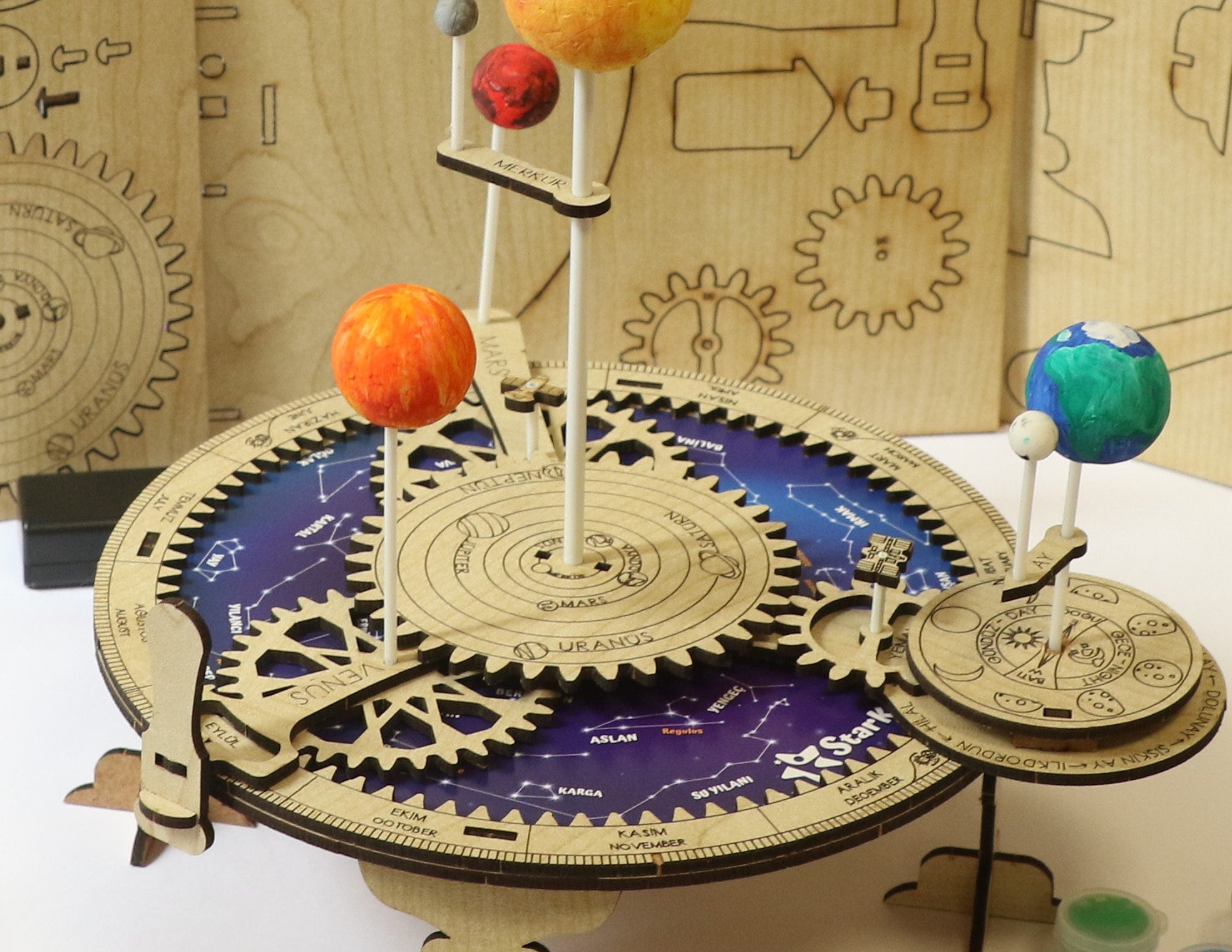 Solar System Svg Plan 3 Mm/0.12 in Laser Cut/cnc Project - Etsy