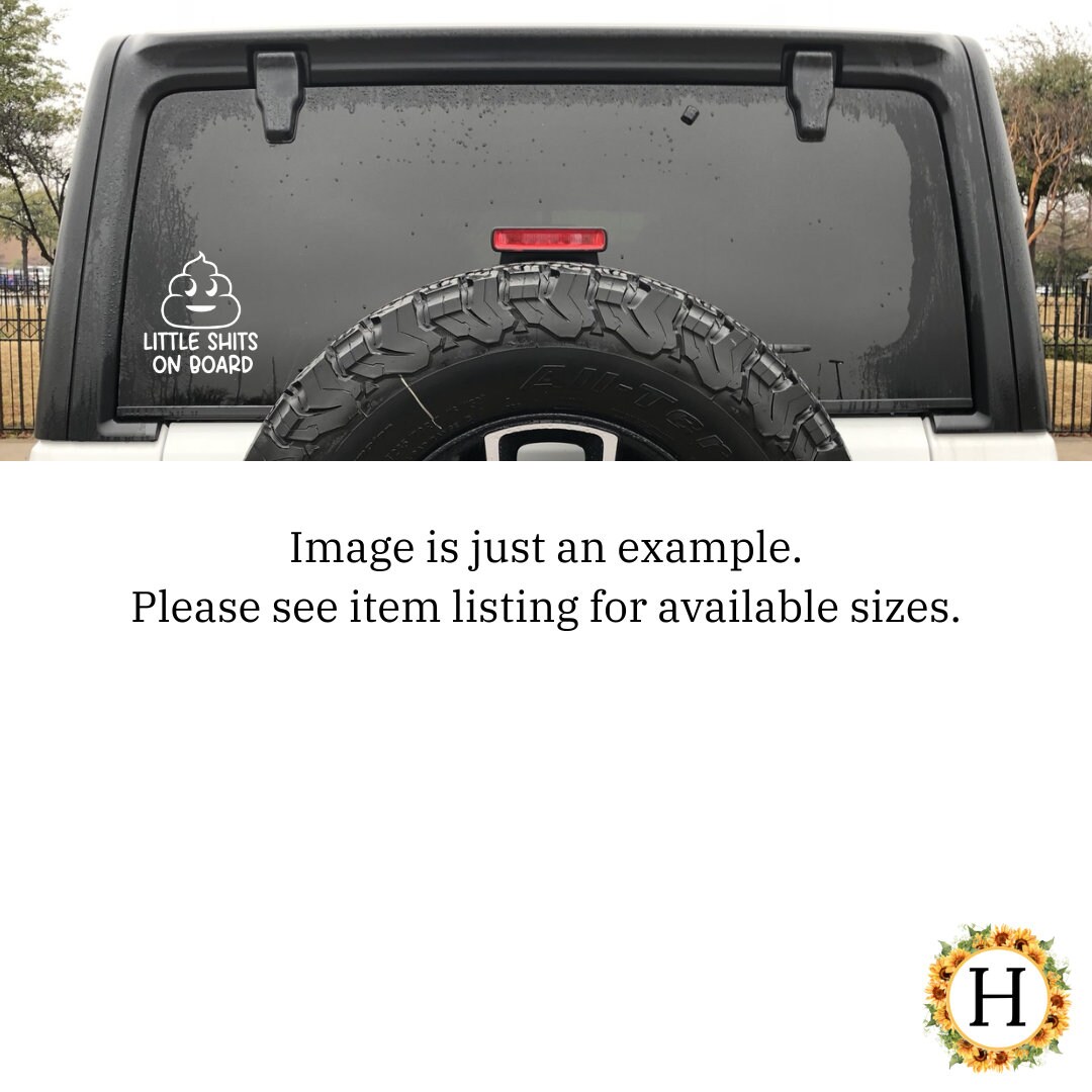 Little Shits on Board Decal Car Decal Truck Decal - Etsy
