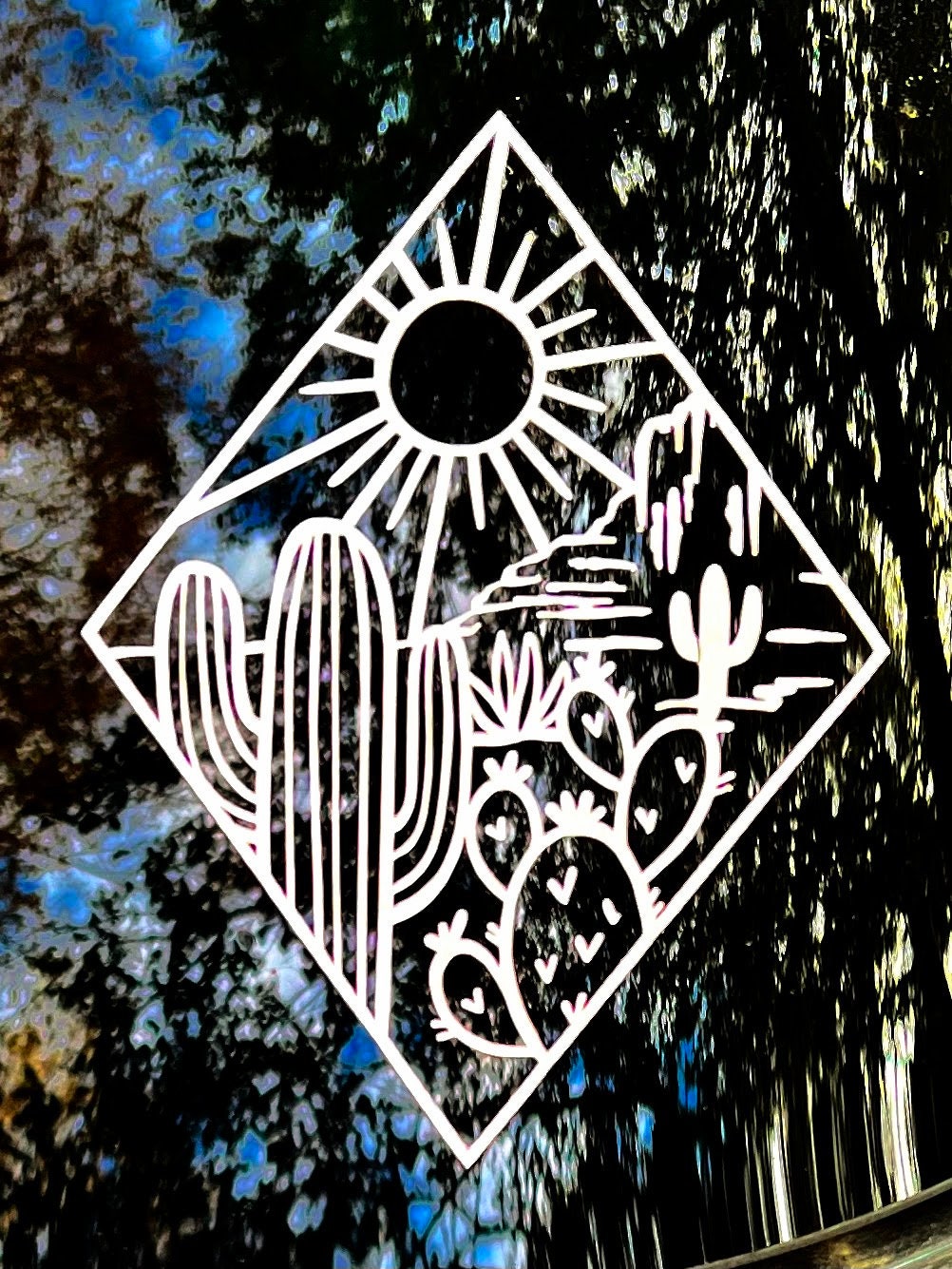 Western Decal Landscape Decal Custom Decal - Etsy