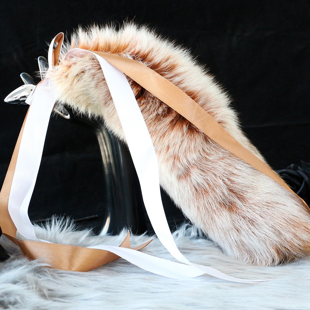 Coffee Colour White Real Fox Tail Fox Tail Cosplay Anime Sexy - Etsy