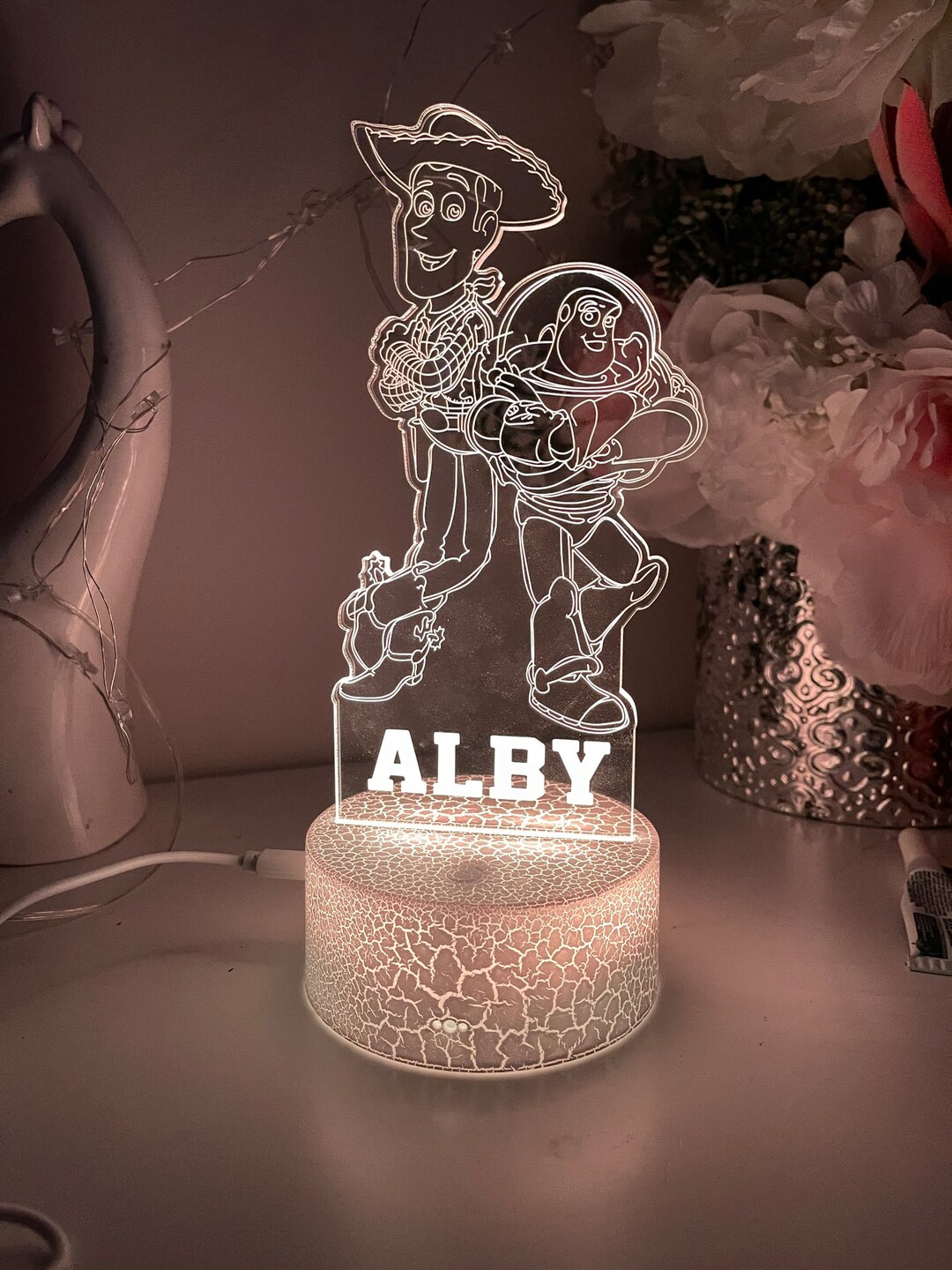 Personalized Toy Story LED Lamp | Custom Acrylic Night Light - Etsy