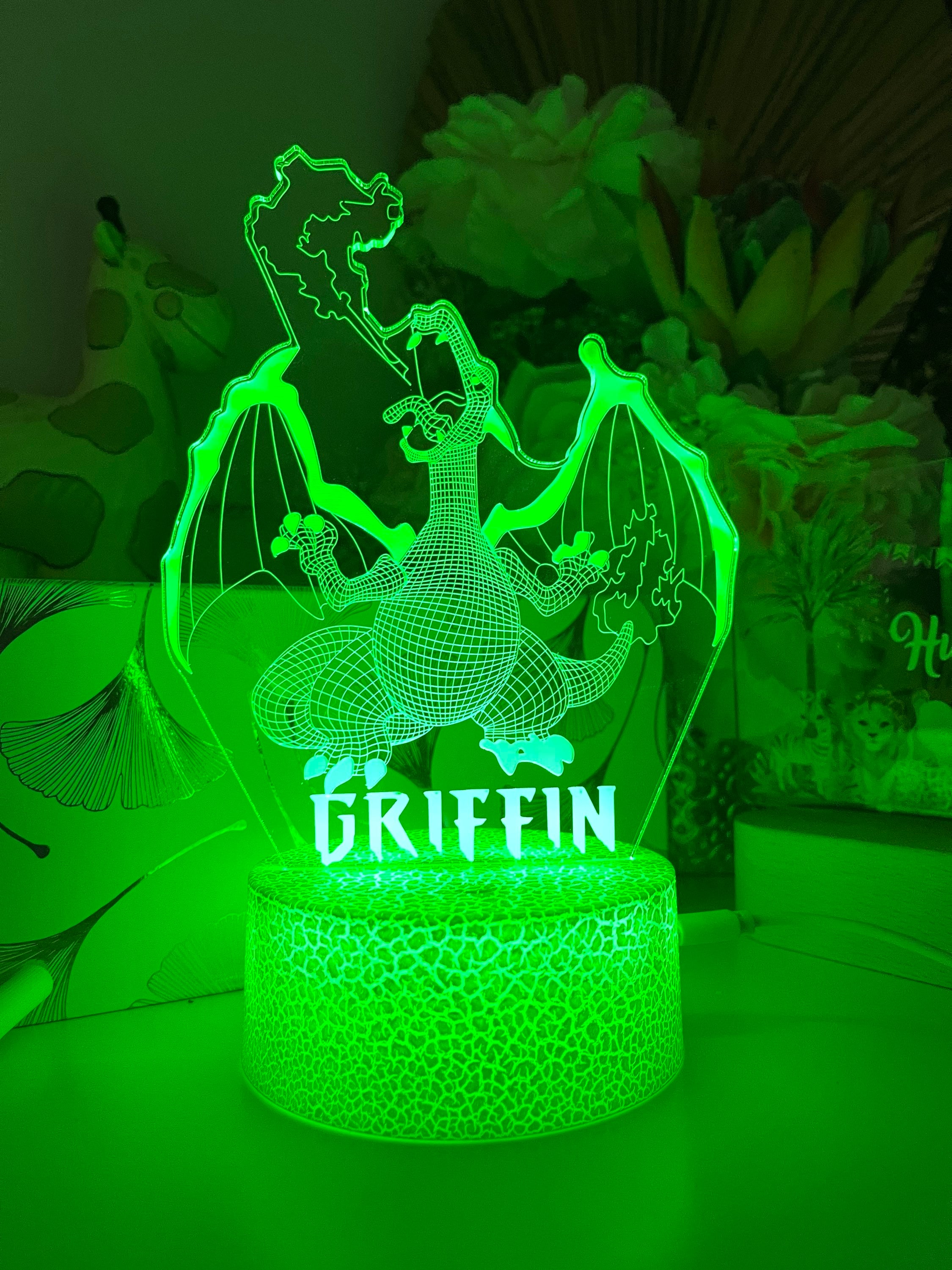 Personalised Charizard Dragon / 16 Colours Change Remote / - Etsy