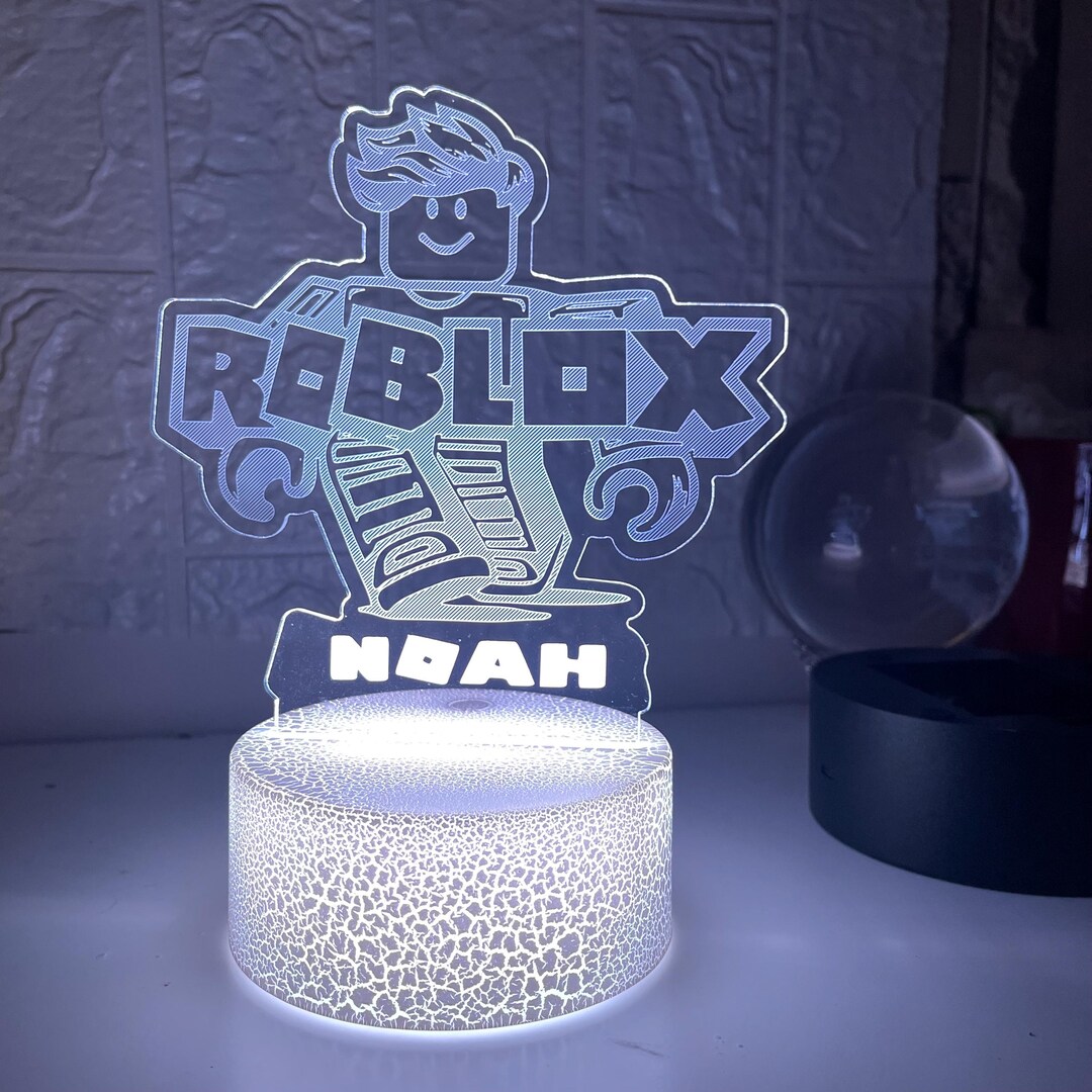 Personalised 3D Roblox Game |table Lamp|16 Colours Remote|birthday Gift ...