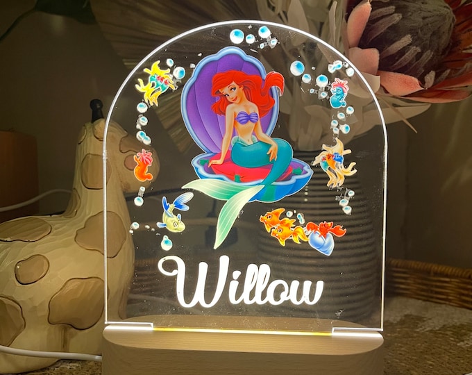 Mermaid Night Light - Etsy