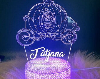 Cinderella Carriage Desk Lamp - Etsy