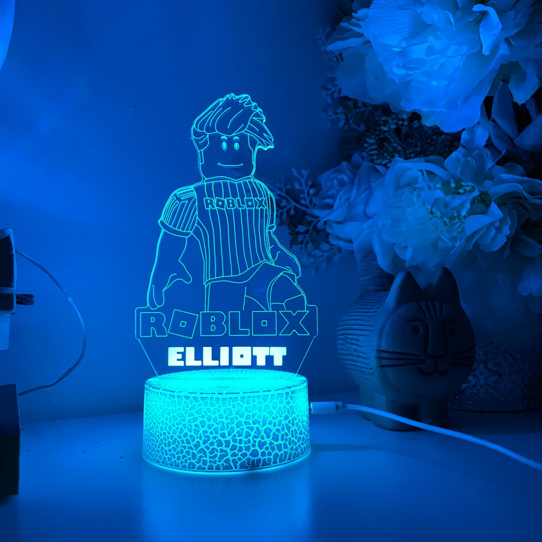 Personalised 3D Roblox Game table Lamp16 Colours - Etsy