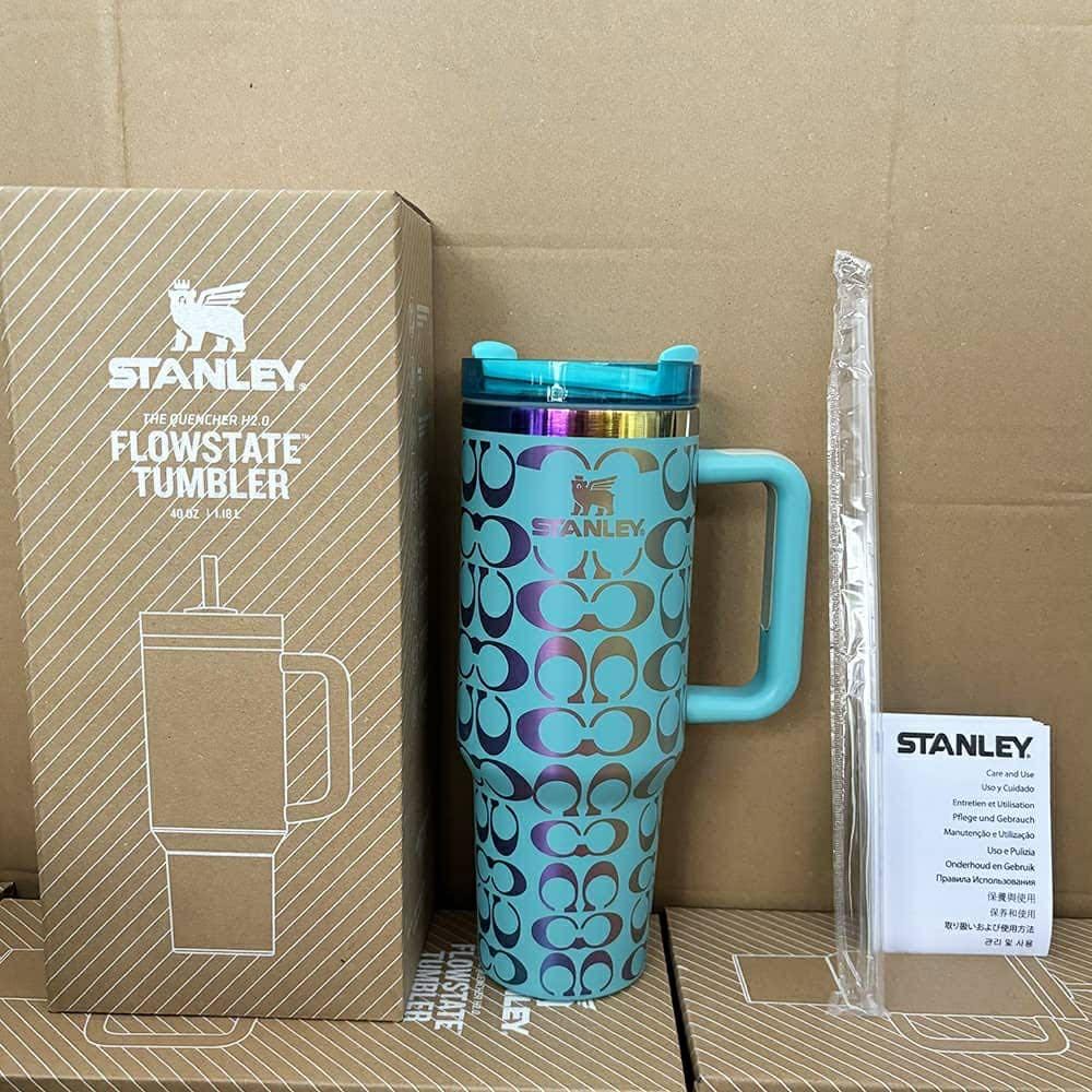 Stanley Tumbler Special Gift Custom Coach Stanley Tumbler 40oz Laser ...