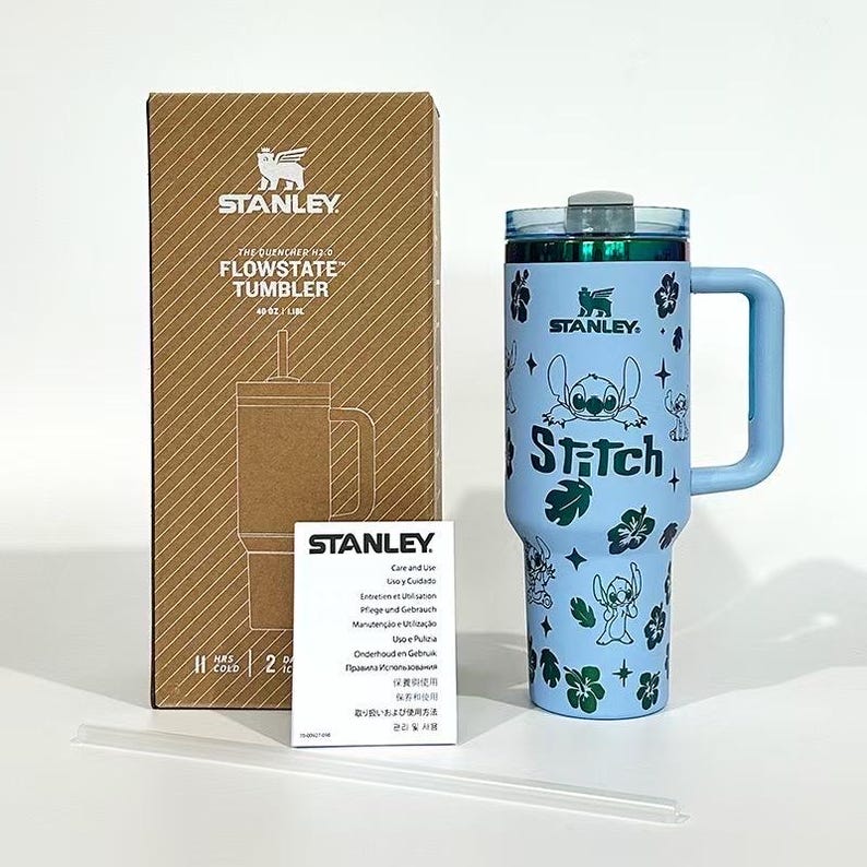 Stanley Tumbler Special Gift Custom Lilo & Stitch Stanley Tumbler 40oz ...
