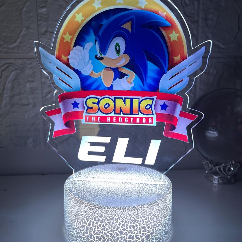 Sonic the Hedgehog Lamp - Etsy