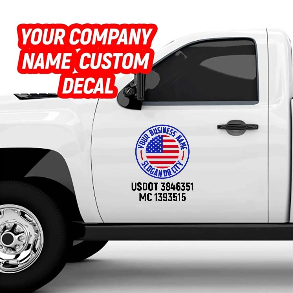 Custom US DOT Trucking Decal Stickers Custom Truck Decal tow - Etsy