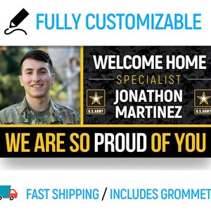 Welcome Home Banner Military Coming Home Party Navy, Marines, Air Force ...
