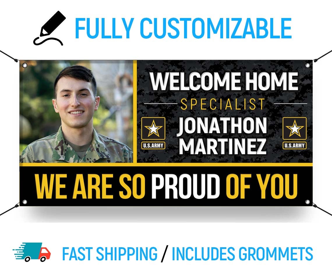 Welcome Home Banner Military Coming Home Party Navy Marines - Etsy