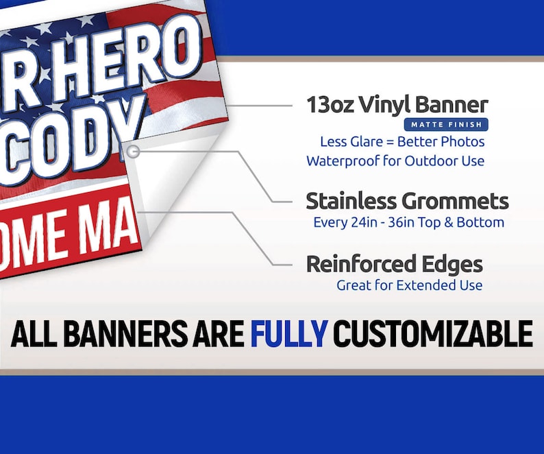 Welcome Home Banner Military Coming Home Party Navy Marines - Etsy