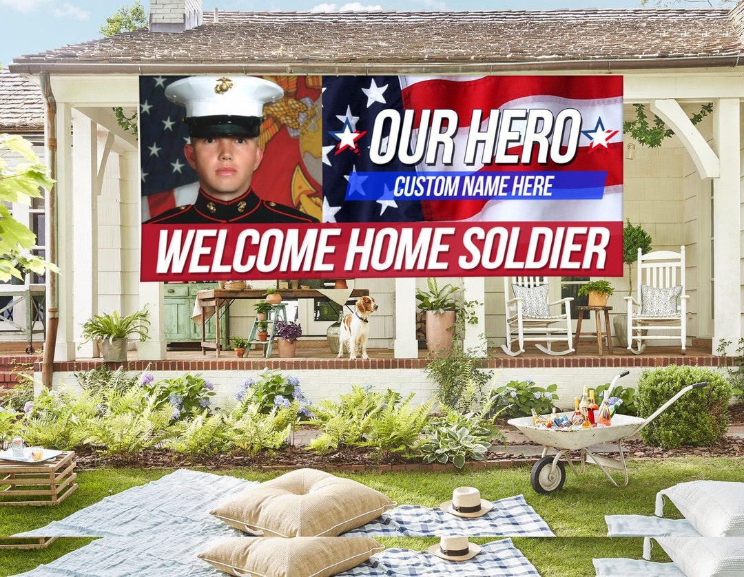 Welcome Home Banner Military Coming Home Party Navy, Marines, Air Force ...