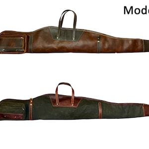 Handmade 9 Model | Leather Rifle Bag | Canvas Rifle Bag | Waxed Canvas ...