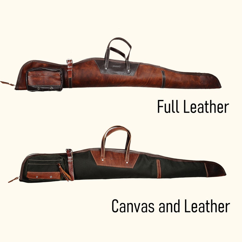 Handmade | Leather Rifle Bag | Canvas Rifle Bag | Waxed Canvas ...