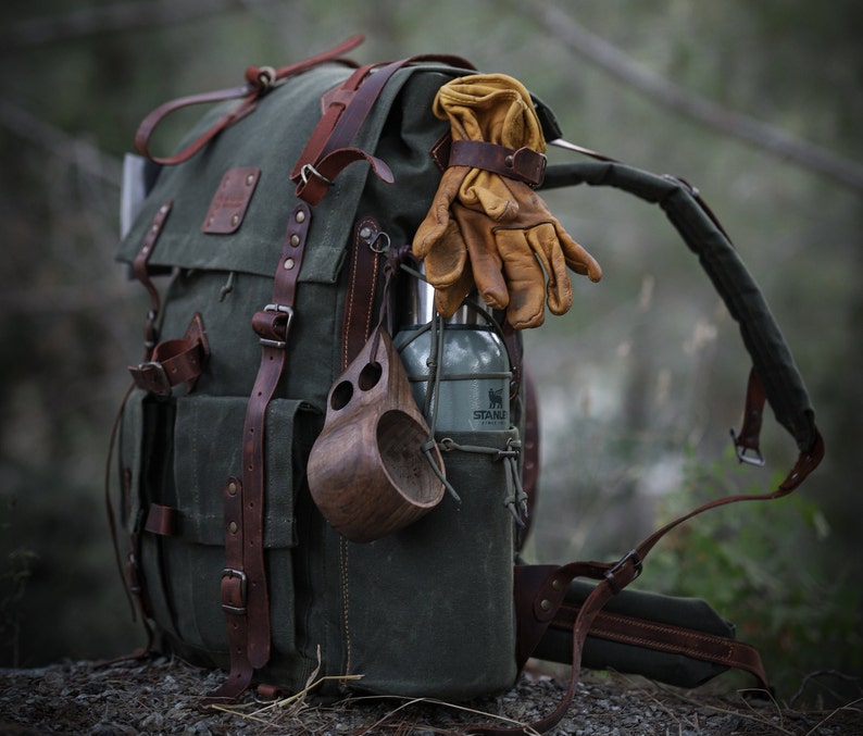 24 Hours Tested | 50L | Custom | Leather | Canvas | Bushcraft Backpack ...