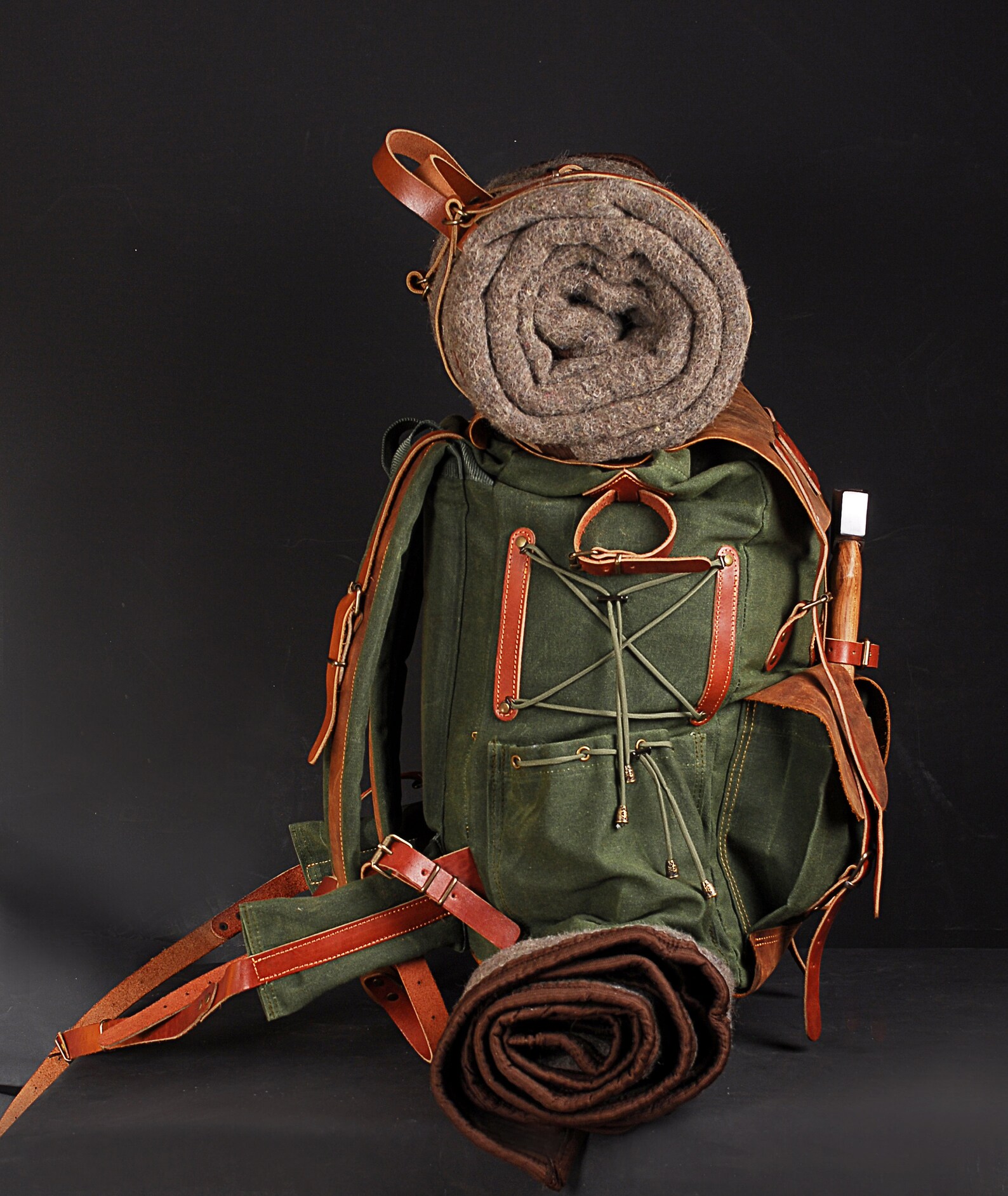 30L to 80L | Green | Bushcraft | Camping | Hiking | Rucksack | Backpack ...