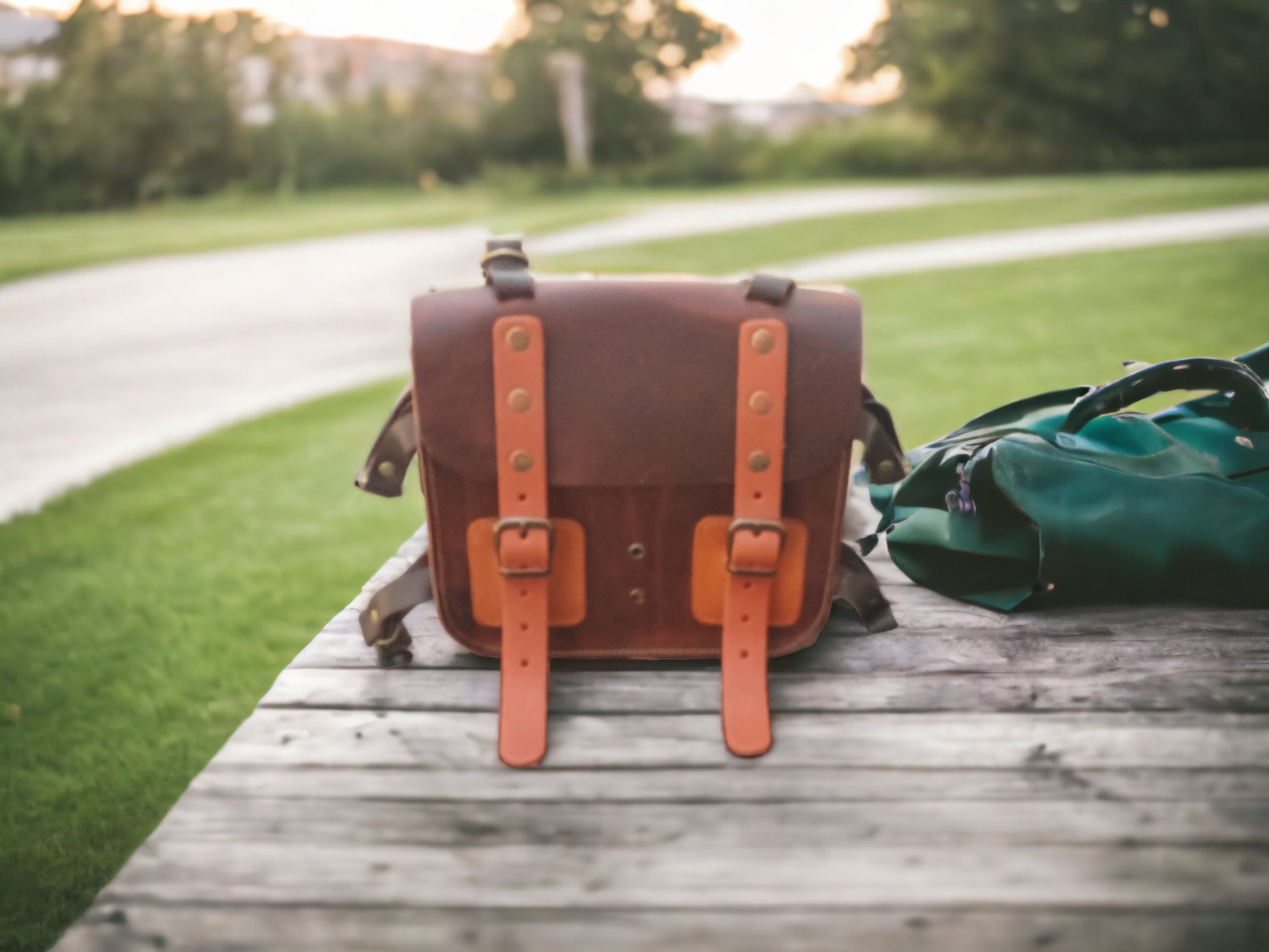 Bushcraft Leather Backpack | Camping Rucksack | Handmade Waxed Canvas ...