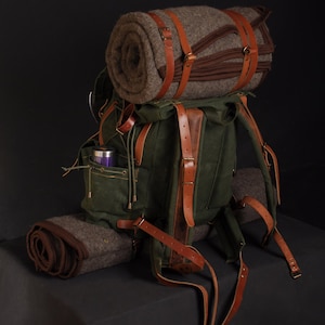 30L to 80L Buschraft Backpack Green, Brown, Dhaki Options Handmade ...