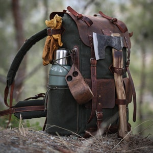 24 Hours Tested | 50L | Custom | Leather | Canvas | Bushcraft Backpack ...