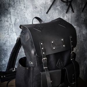 Limited Bestseller Custom Genuine Black Waxed Canvas With Leather ...