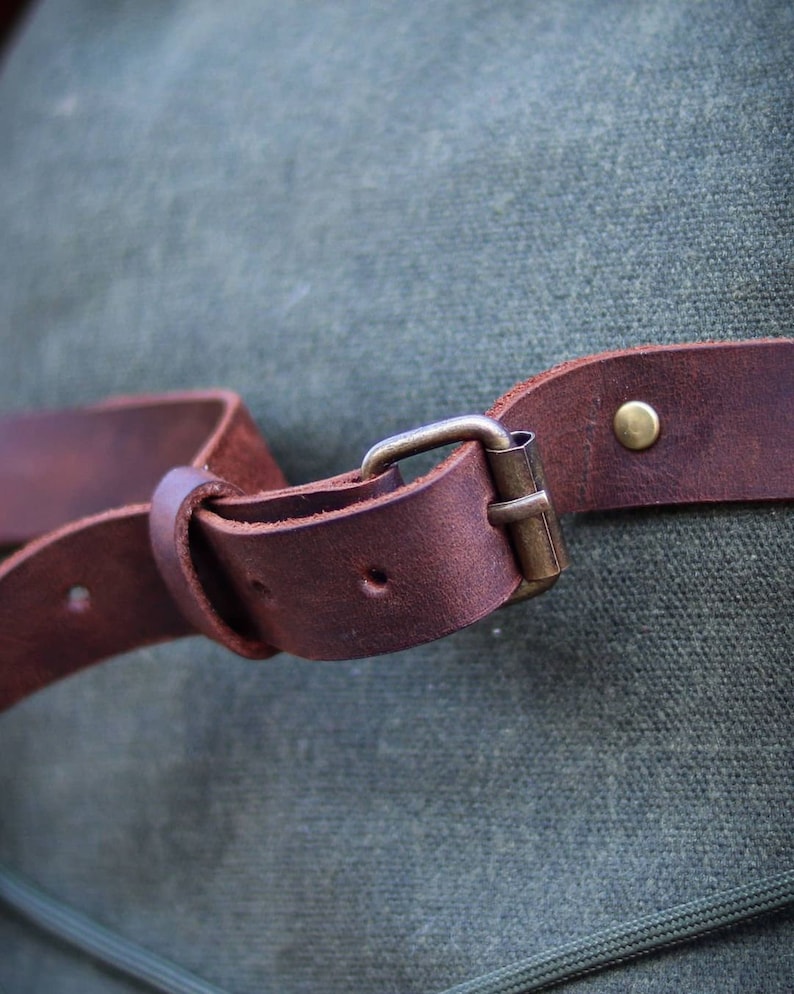 Bushcraft Handmade Leather and Canvas Backpack for Travel | Etsy