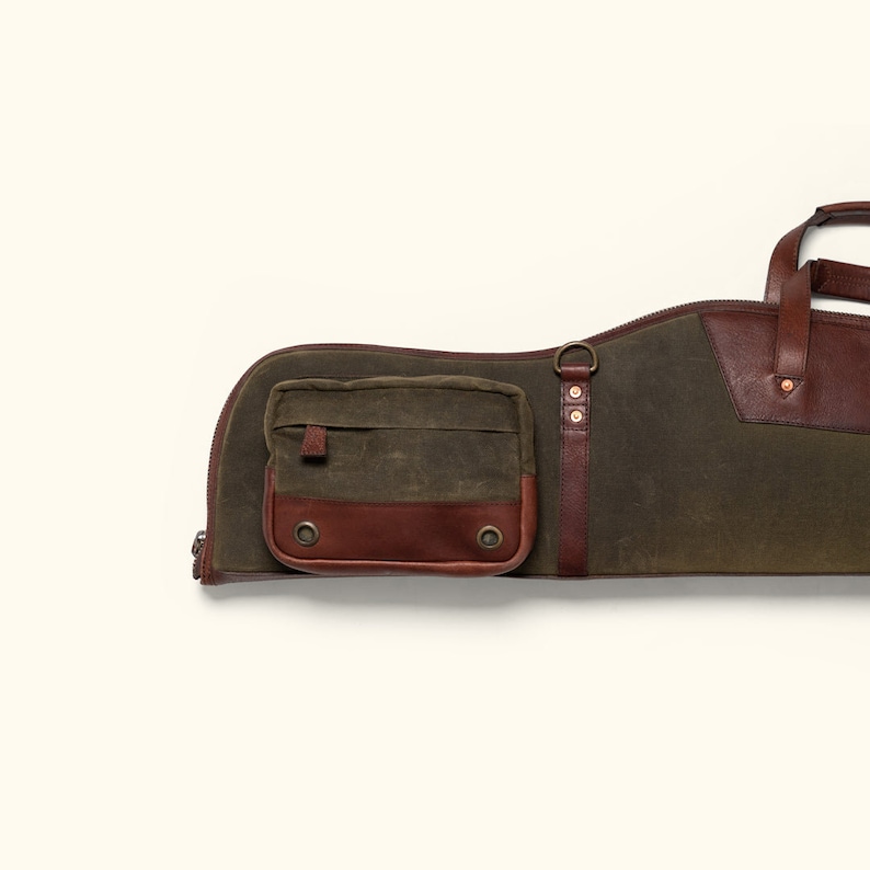 Handmade Leather Rifle Bag Canvas Rifle Bag Waxed Canvas - Etsy
