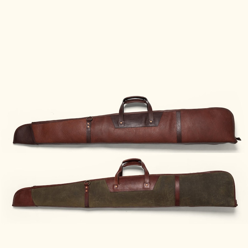 Handmade Leather Shotgun Bag Canvas Shotgun Bag Waxed - Etsy