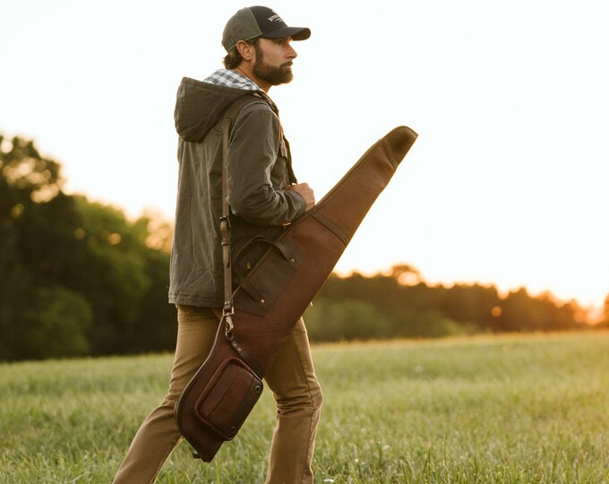 Handmade Leather Rifle Bag Canvas Rifle Bag Waxed Canvas - Etsy