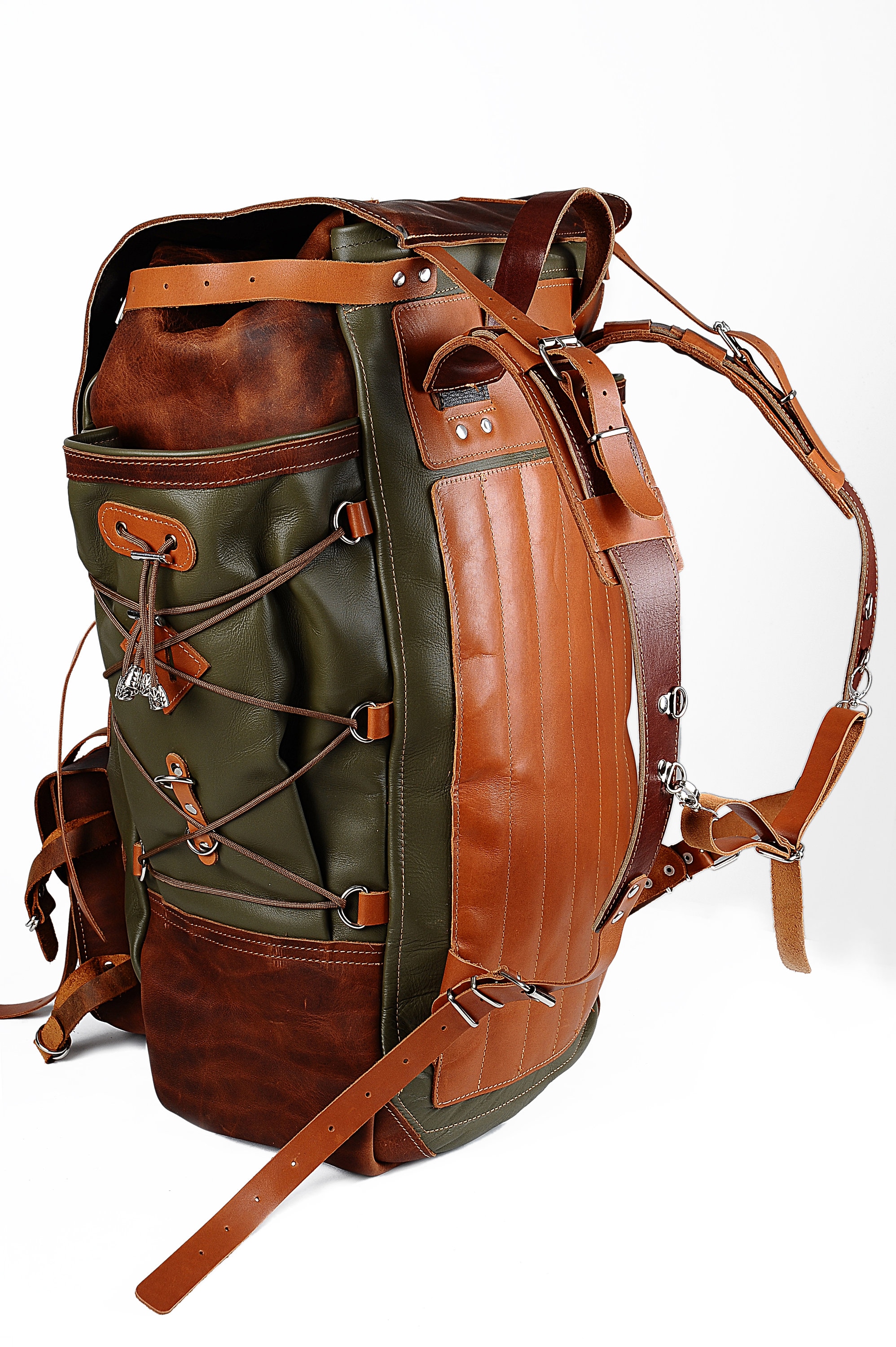 Limited Handmade Full Leather Camping Hiking Backpack - Etsy