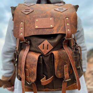 80L to 30L Size Options | Extra Large | Handmade | Leather | Waxed ...