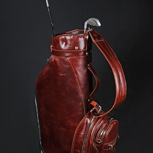 Handmade Leather Golf Bag | Tailor Made | Leather Golf Stand | Leather ...