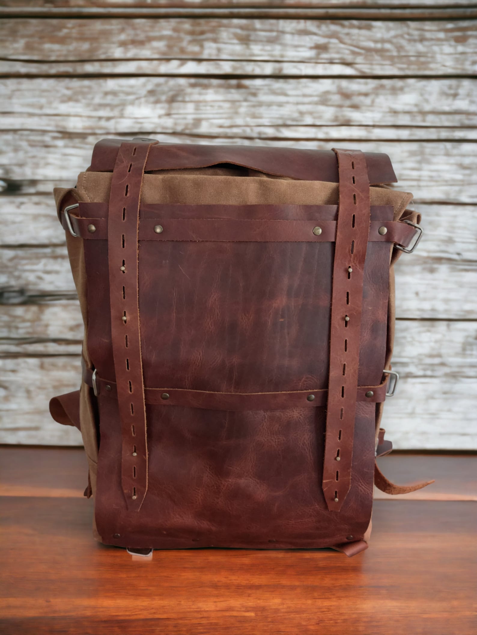 80 Liter | Camping Backpack | Bushcraft Backpack |leather Canvas ...