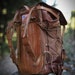 Handmade Hiking Camping Backpack Leather and Waxed Canvas - Etsy