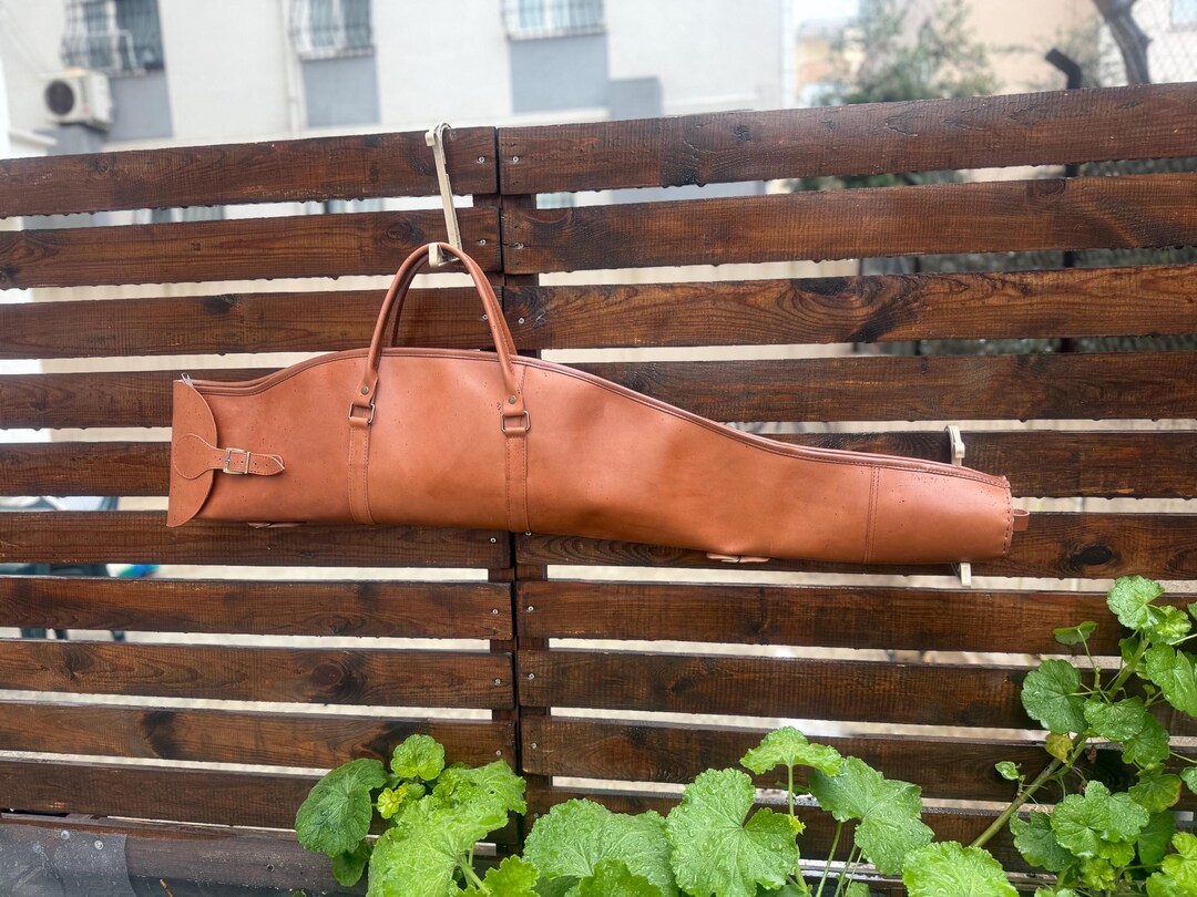 Handmade | Tan Leather Shotgun Case | Leather Rifle Case | Shotgun Bag ...