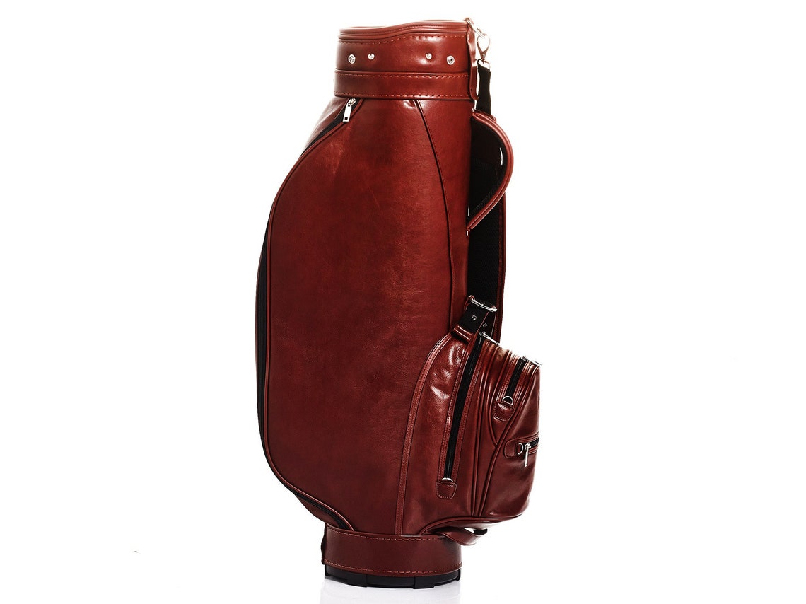 Handmade Leather Golf Bag Tailor Made Leather Golf Stand - Etsy